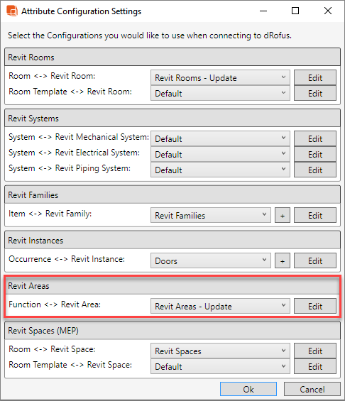 Revit Areas / dRofus Room Function